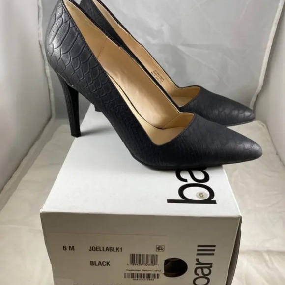 Bar III | Shoes | Bar Iii Womens Joella Black Crocodile Pointed Toe ...